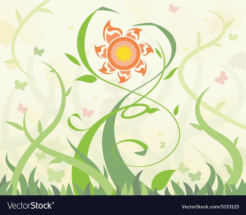 Abstract flowers 8 Royalty Free Vector Image - VectorStock