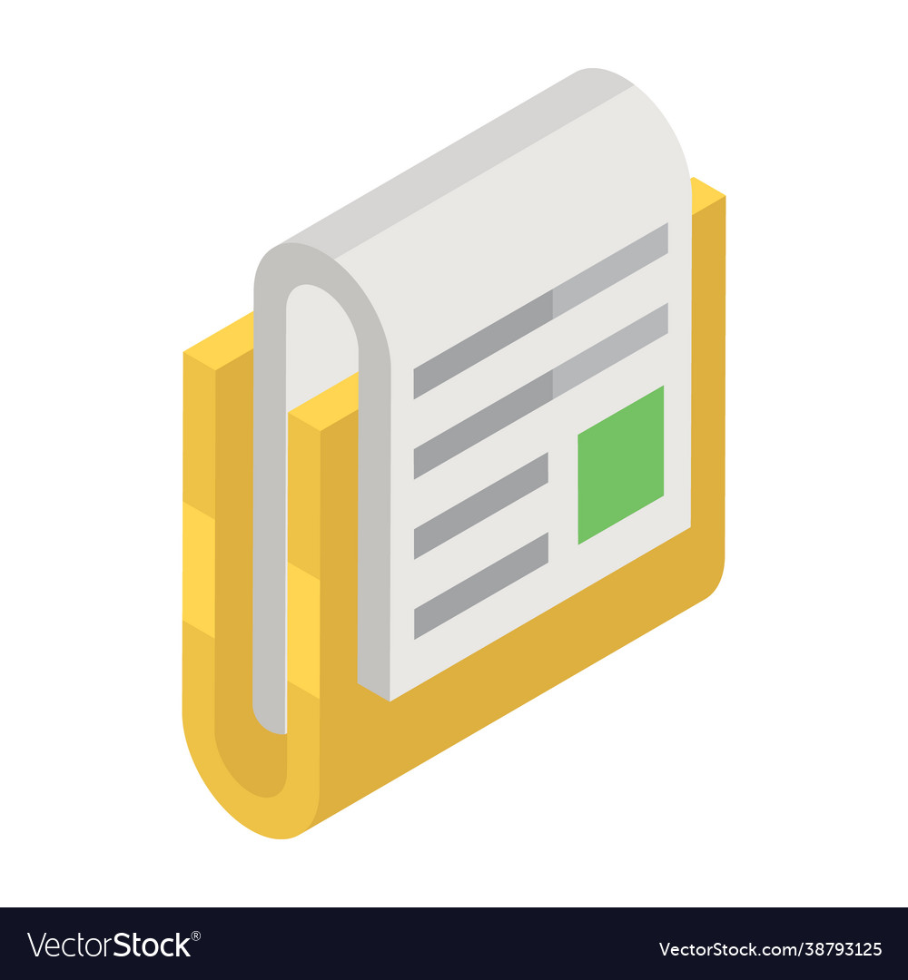 Folded document Royalty Free Vector Image - VectorStock