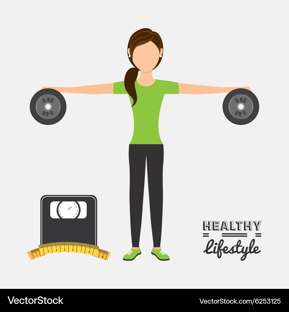 Healthy lifestyle Royalty Free Vector Image - VectorStock