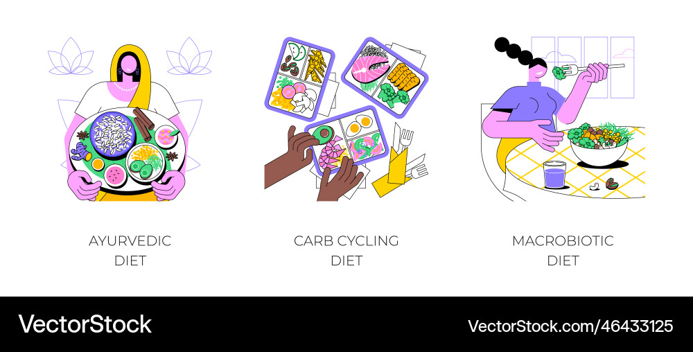 Healthy nutrition plan isolated cartoon Royalty Free Vector