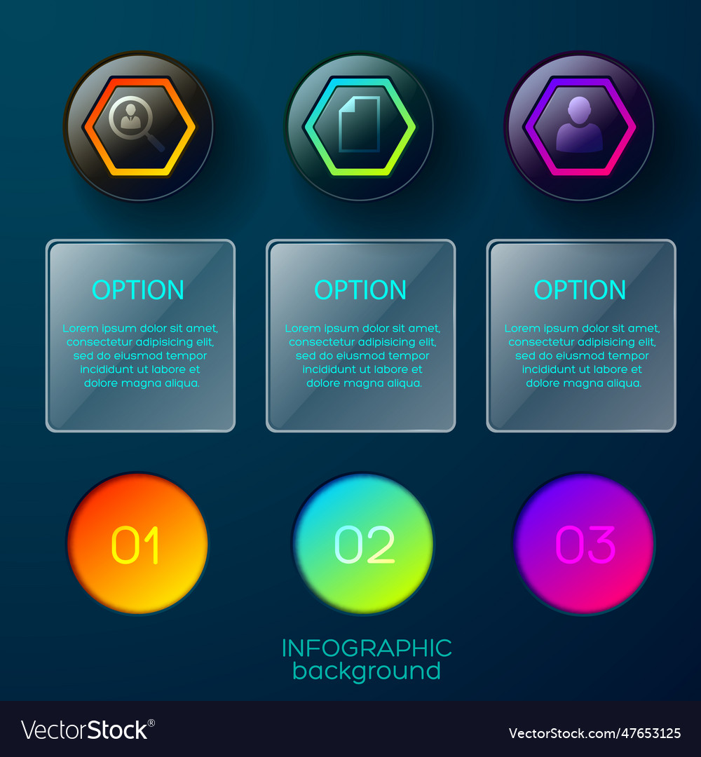 Option circles pictogram background Royalty Free Vector