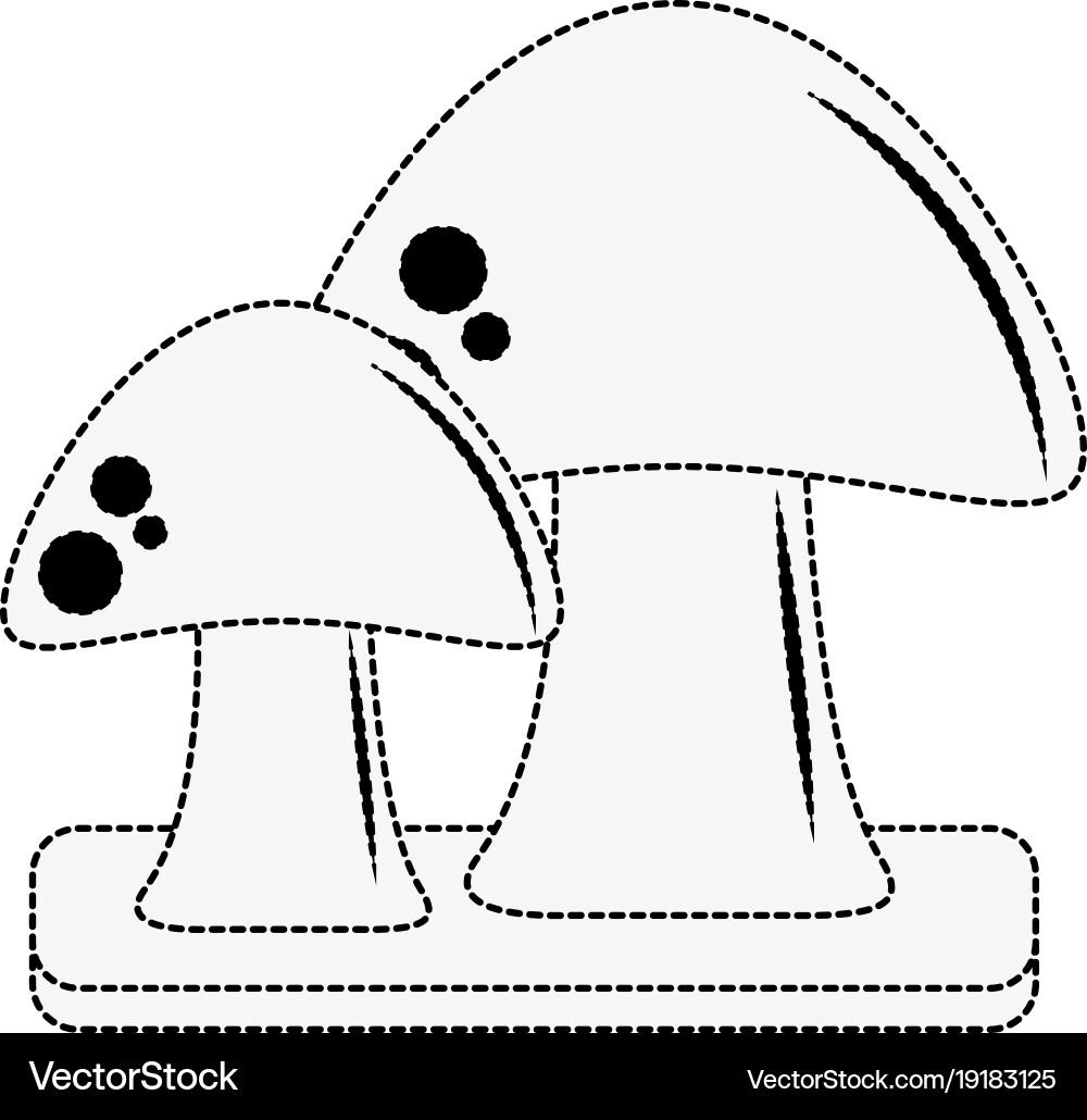 Red fungus symbol Royalty Free Vector Image - VectorStock