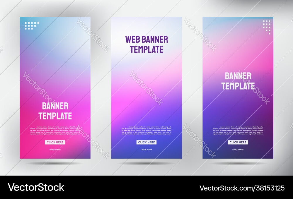 Set blurred roll up business brochure flyer Vector Image
