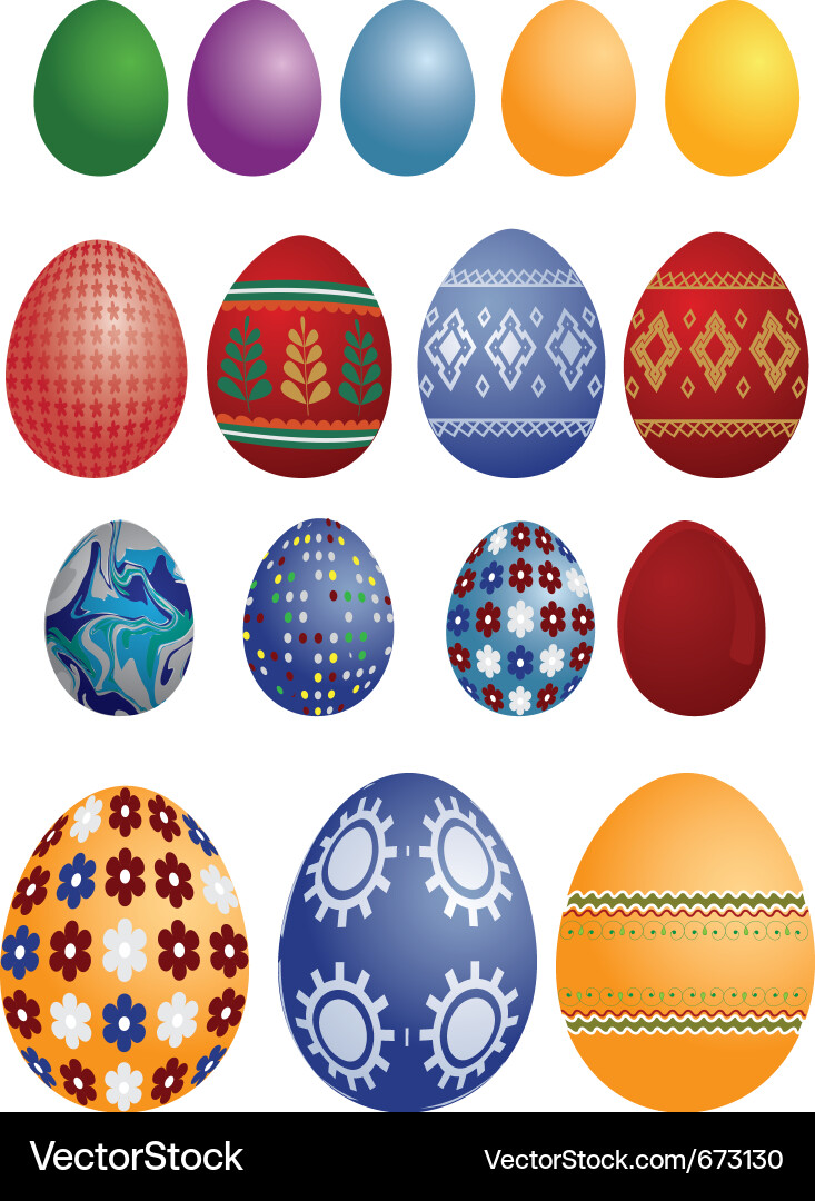 Clip-art easter eggs Royalty Free Vector Image