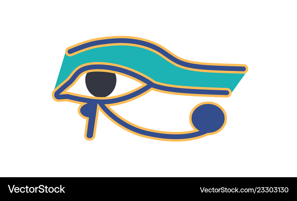 Eye horus or wadjet ancient egyptian Royalty Free Vector