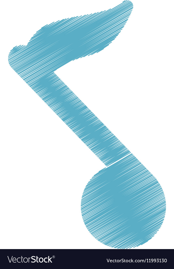 Isolated music note Royalty Free Vector Image - VectorStock