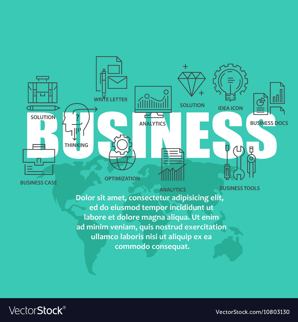 Modern thin line icons set for business Royalty Free Vector Modern thin line icons set for business Royalty Free Vector