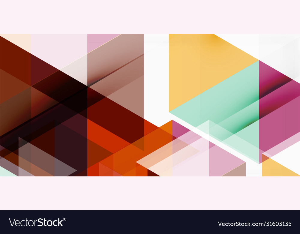 Geometric abstract background mosaic triangle Vector Image