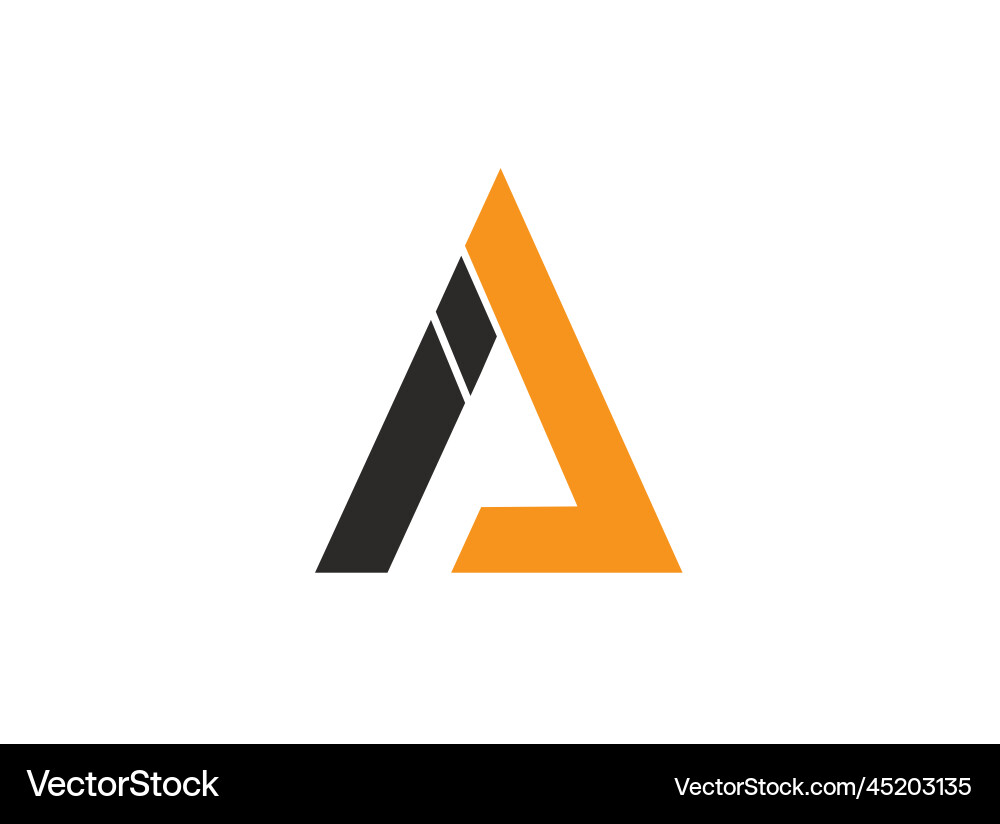 Ia letter logo design ai Royalty Free Vector Image