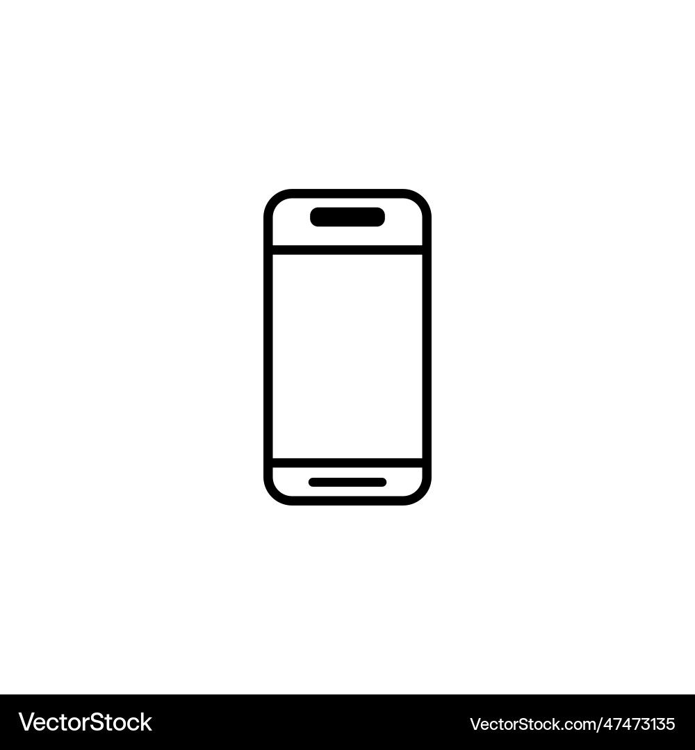 Mobile phone icon smartphone symbol logo Vector Image