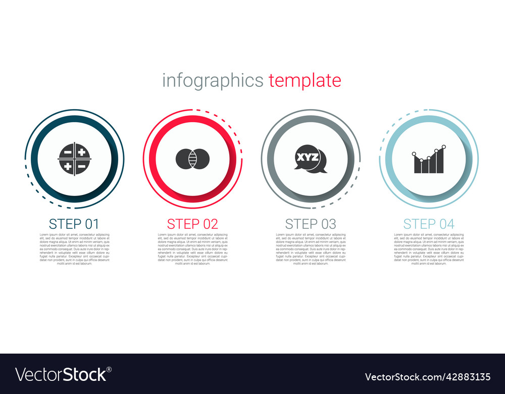 Set xyz coordinate system mathematics sets Vector Image
