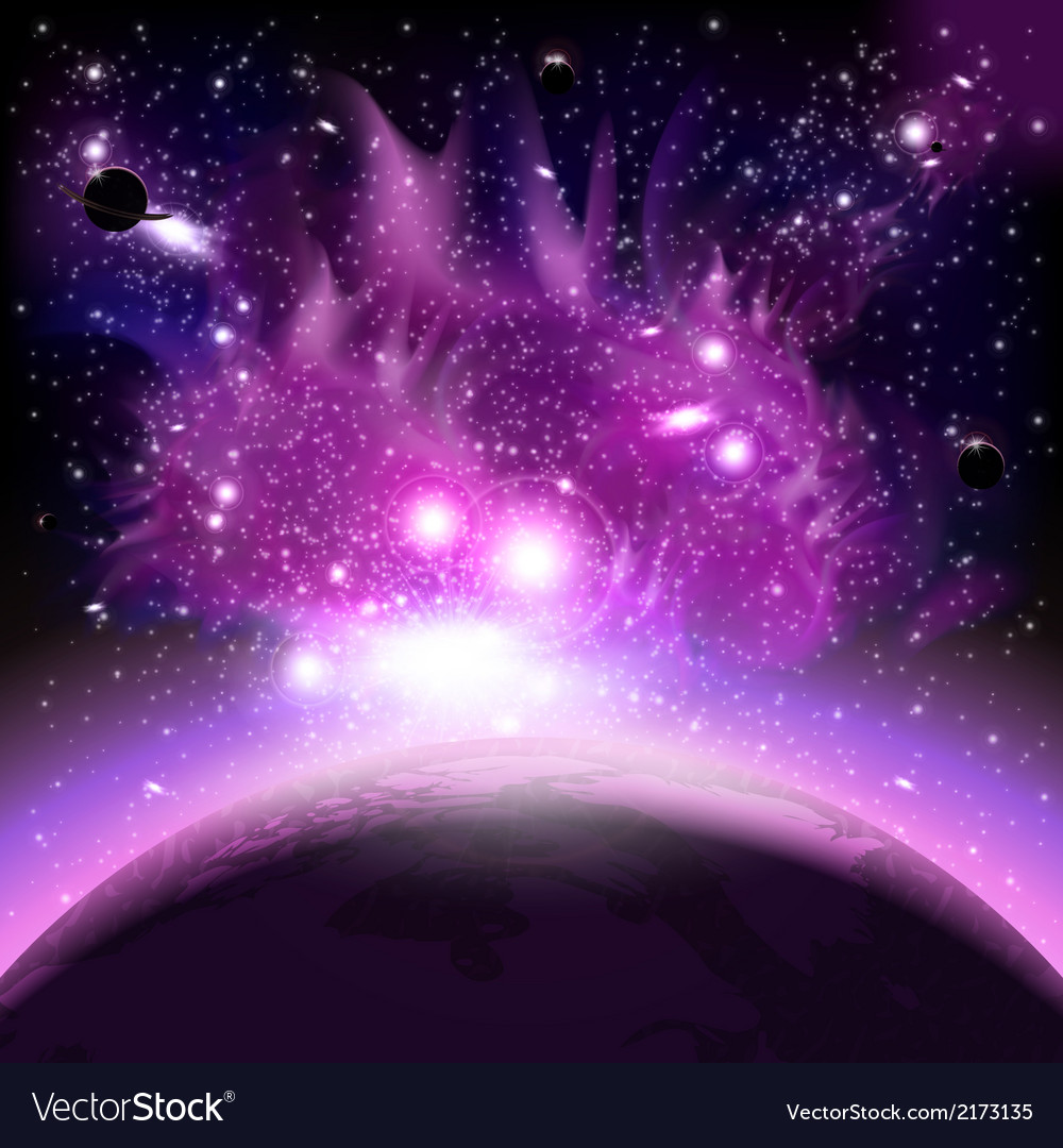 Space background Royalty Free Vector Image - VectorStock
