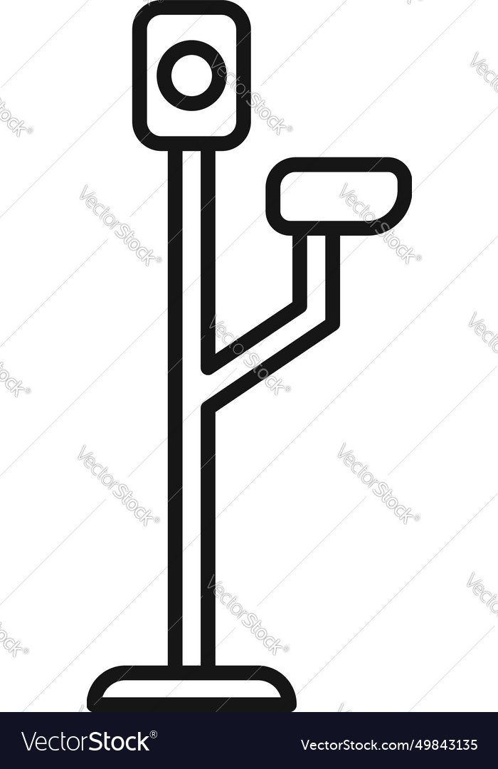 Traffic road sensor icon outline stop view Vector Image Traffic road sensor icon outline stop view Vector Image