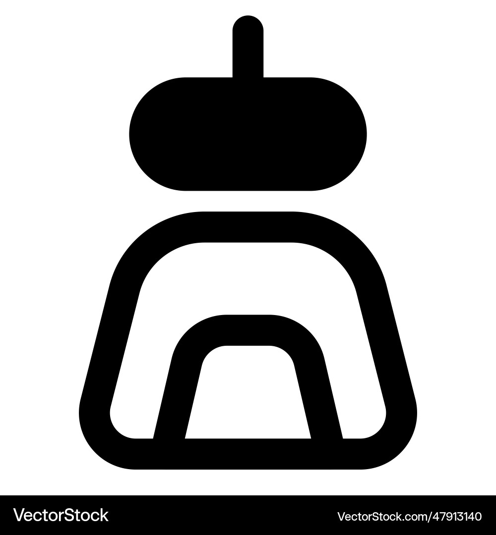 Computer program runs automatically bot Royalty Free Vector