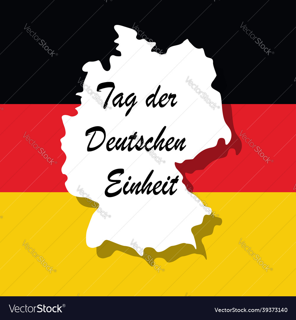 German unity day - tag der deutschen einheit Vector Image