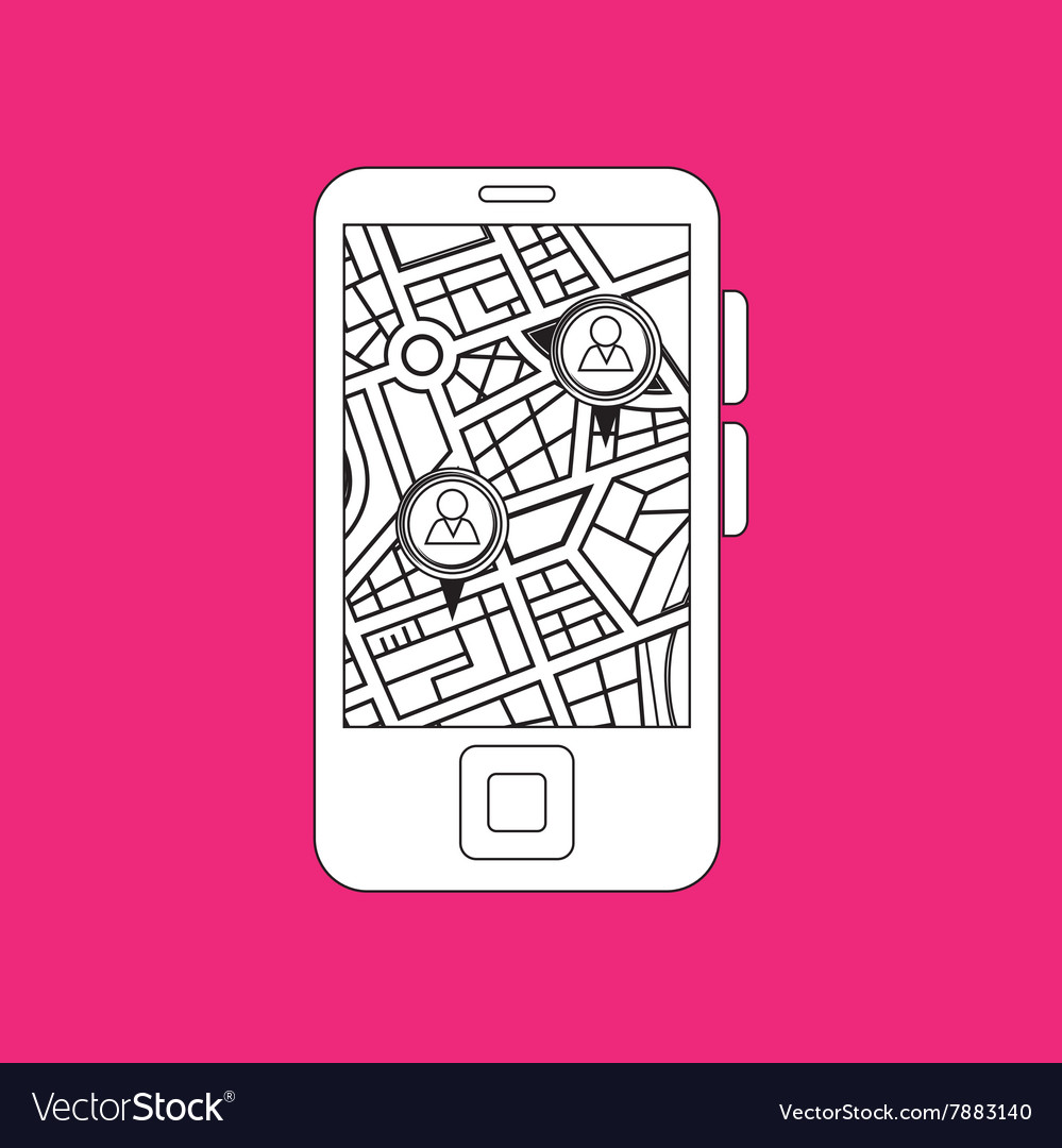 Gps navigation design Royalty Free Vector Image