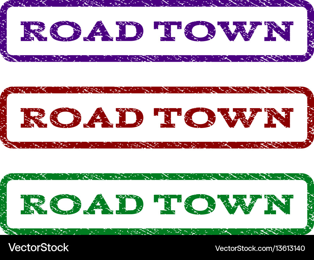Road town watermark stamp Royalty Free Vector Image