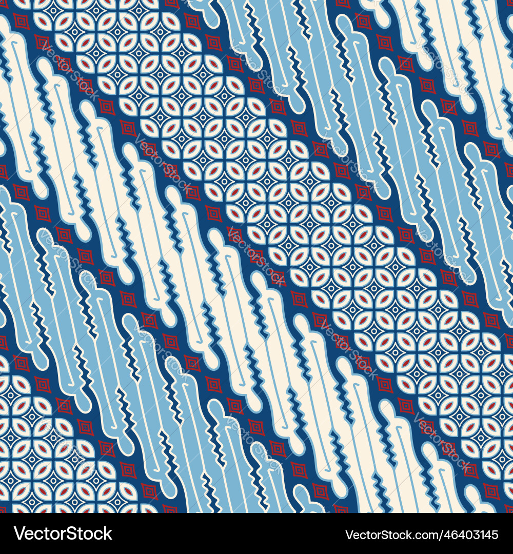 Batik art 028 Royalty Free Vector Image - VectorStock