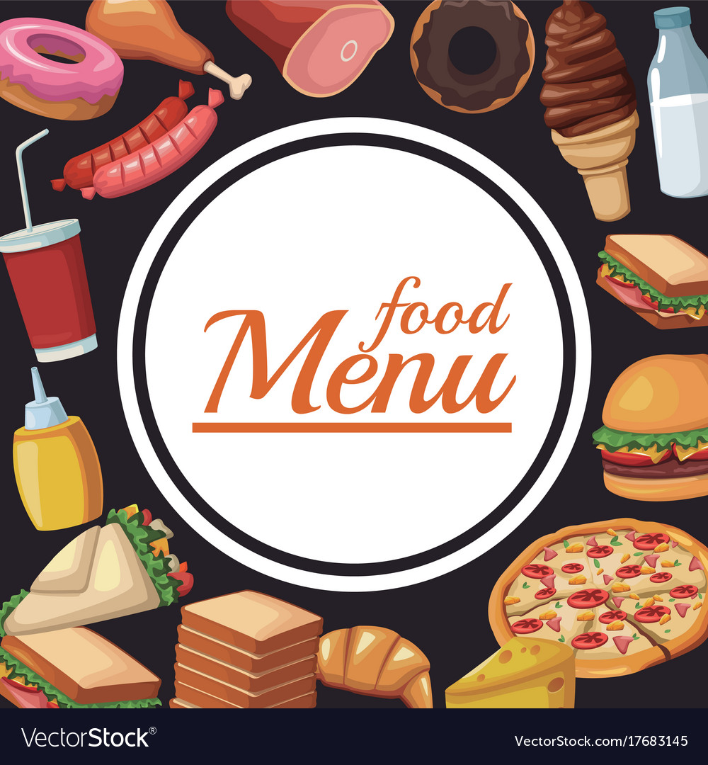 Food restaurant menu Royalty Free Vector Image