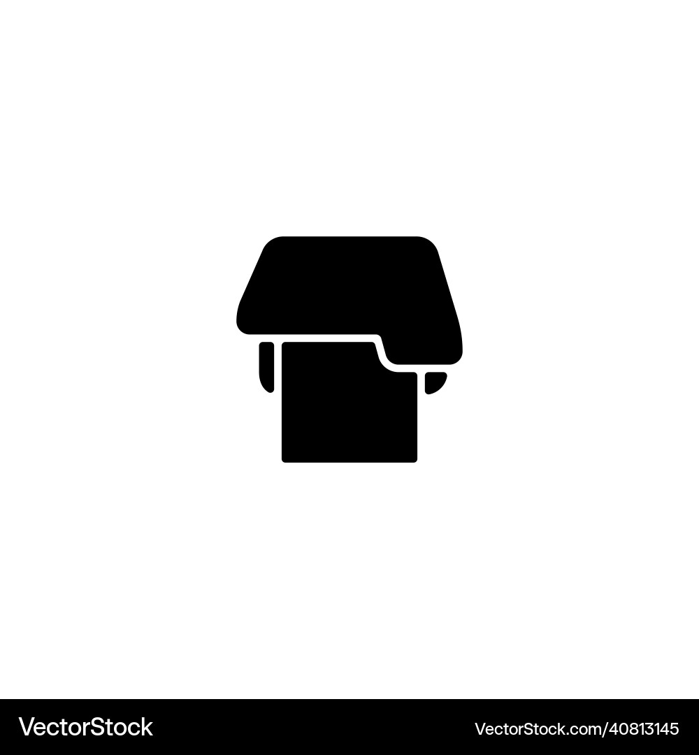 Printer icon simple style printing company poster Vector Image
