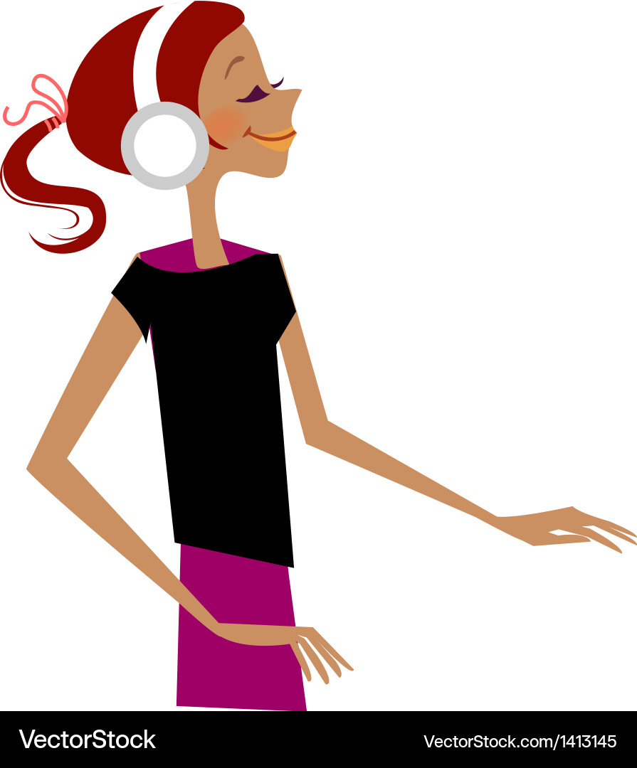 Side view of woman Royalty Free Vector Image - VectorStock