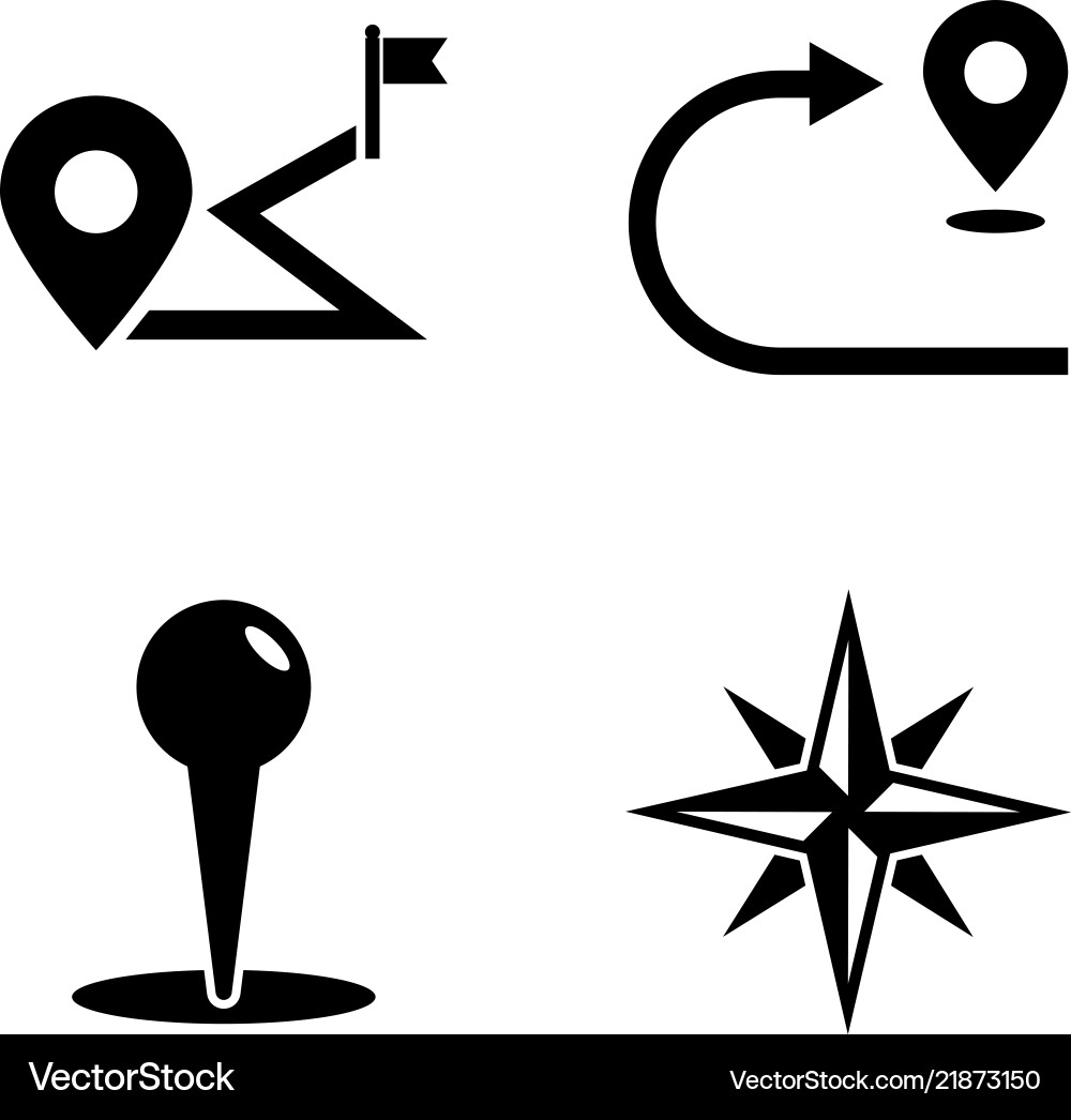 Cartography topography navigation simple related Vector Image