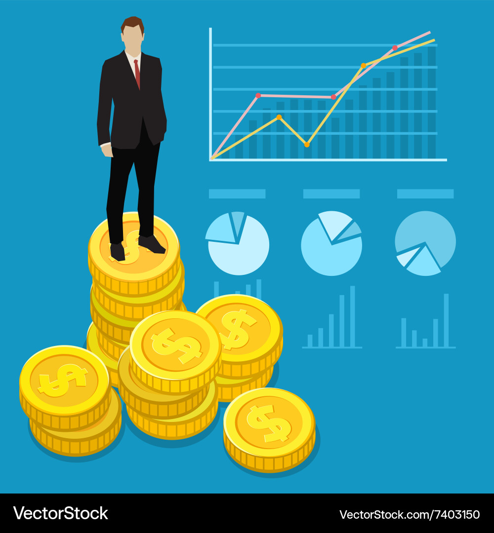 Concept of wealth Royalty Free Vector Image - VectorStock