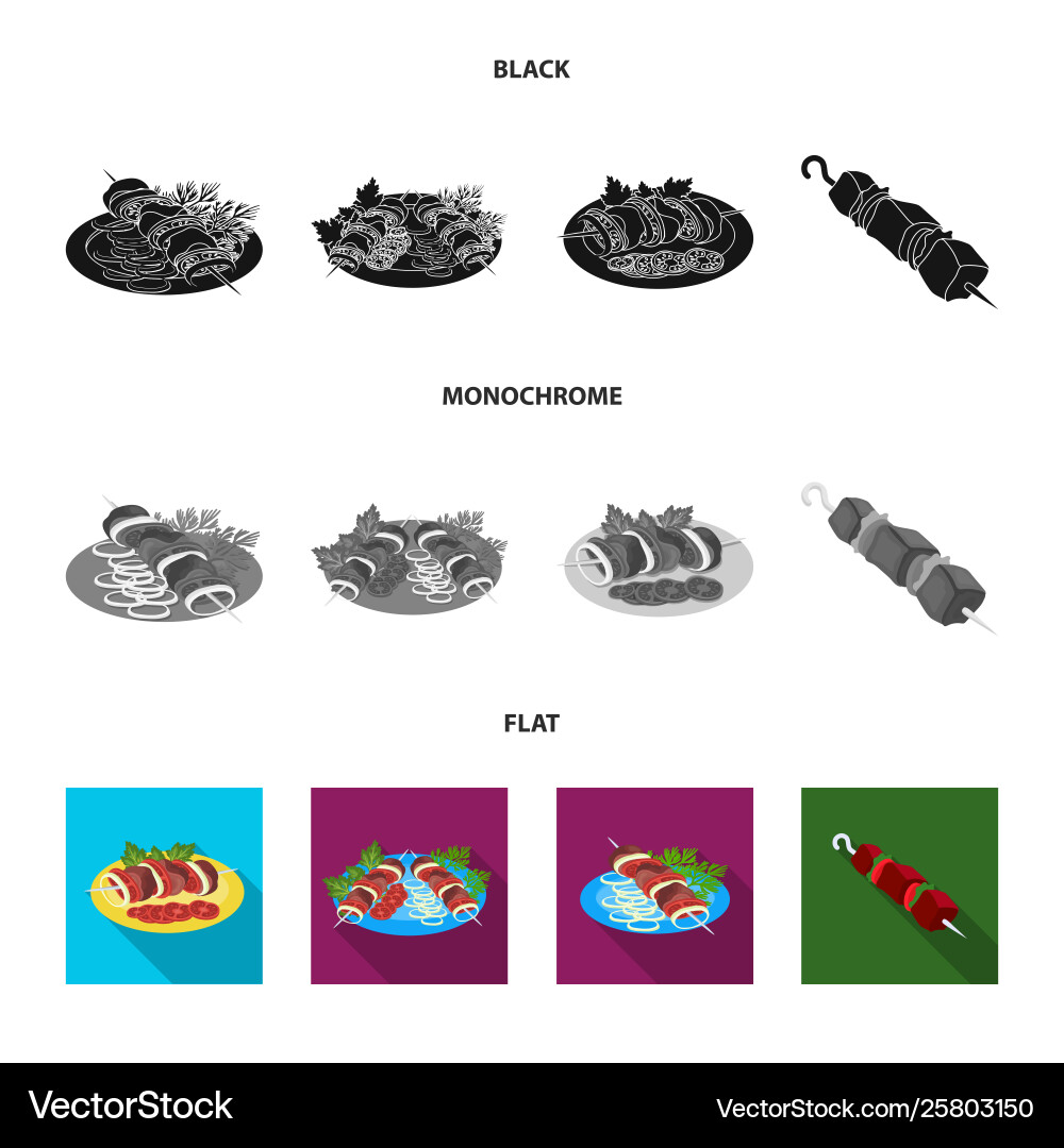 Design grill and bbq sign set Royalty Free Vector Image