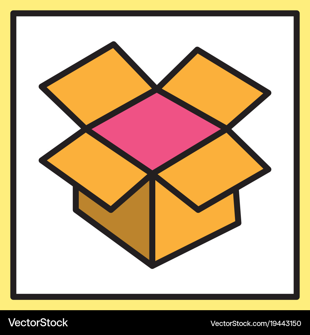 Dropbox color icon realistic icon or logo Vector Image