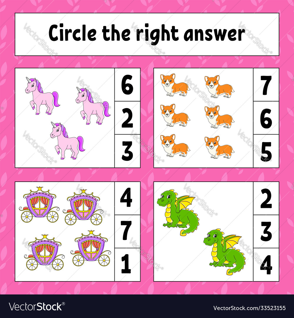 Circle right answer education developing Vector Image