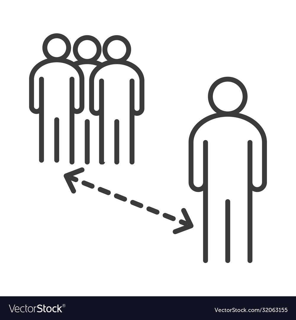 Covid19 19 coronavirus social distancing Vector Image
