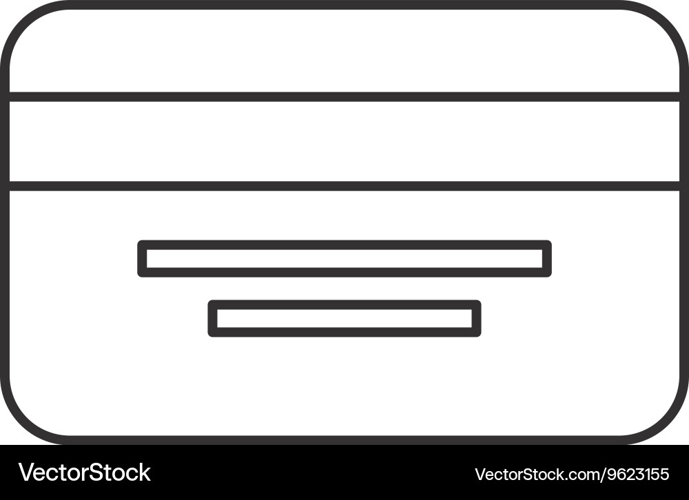 Credit card isolated icon design Royalty Free Vector Image