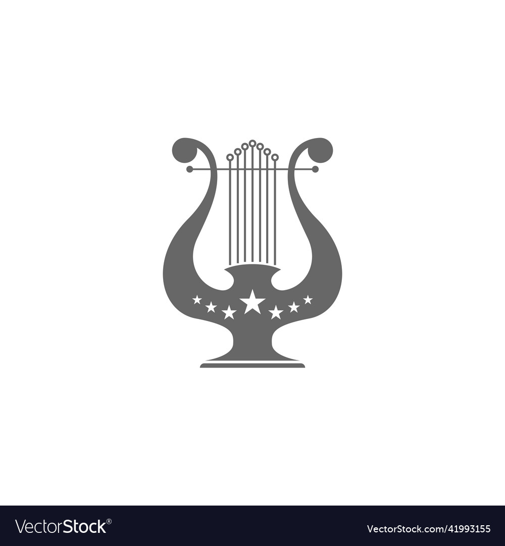 Harp musical instrument icon Royalty Free Vector Image