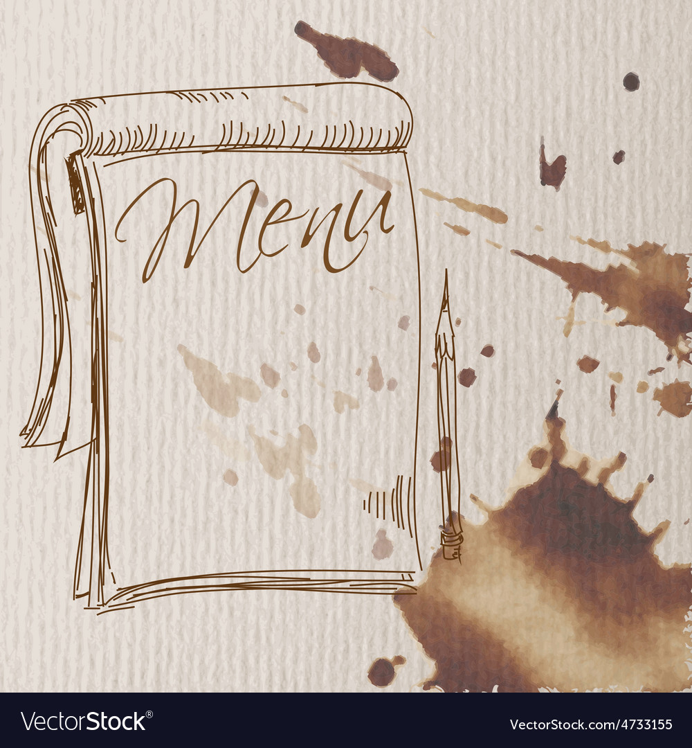 Restaurant menu Royalty Free Vector Image - VectorStock