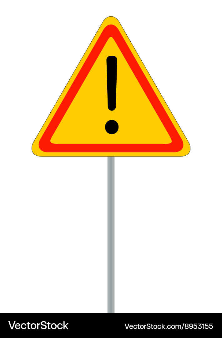 Road signs Red Badge guardrails Royalty Free Vector Image