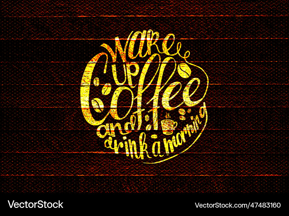 A coffee stain streaks Royalty Free Vector Image