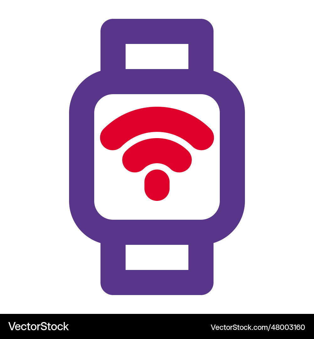 Latest smartwatch with wireless connectivity Vector Image