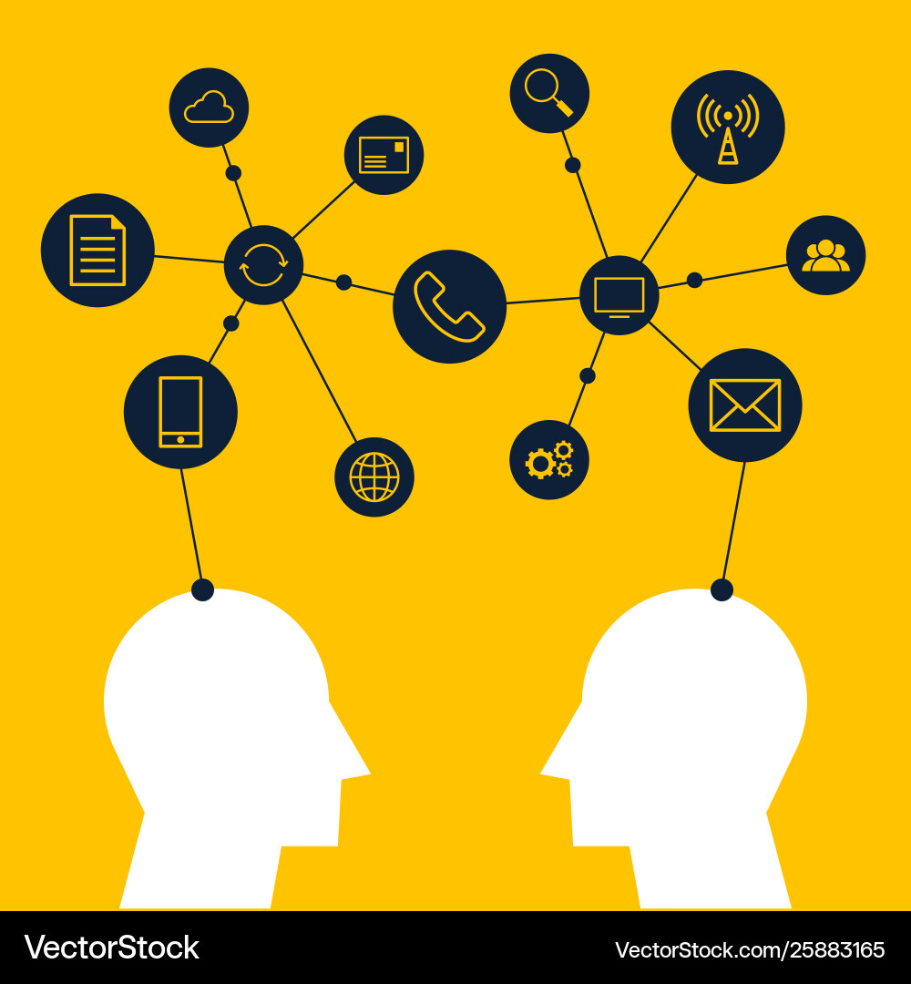 Global communication connection network concept Vector Image