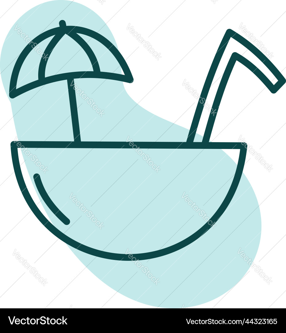 Holiday cocktail on a white background Royalty Free Vector