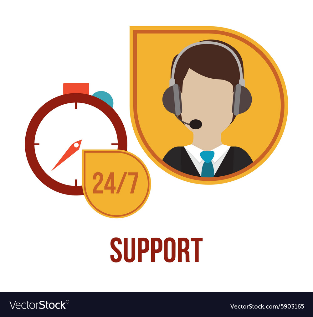 Support design Royalty Free Vector Image - VectorStock