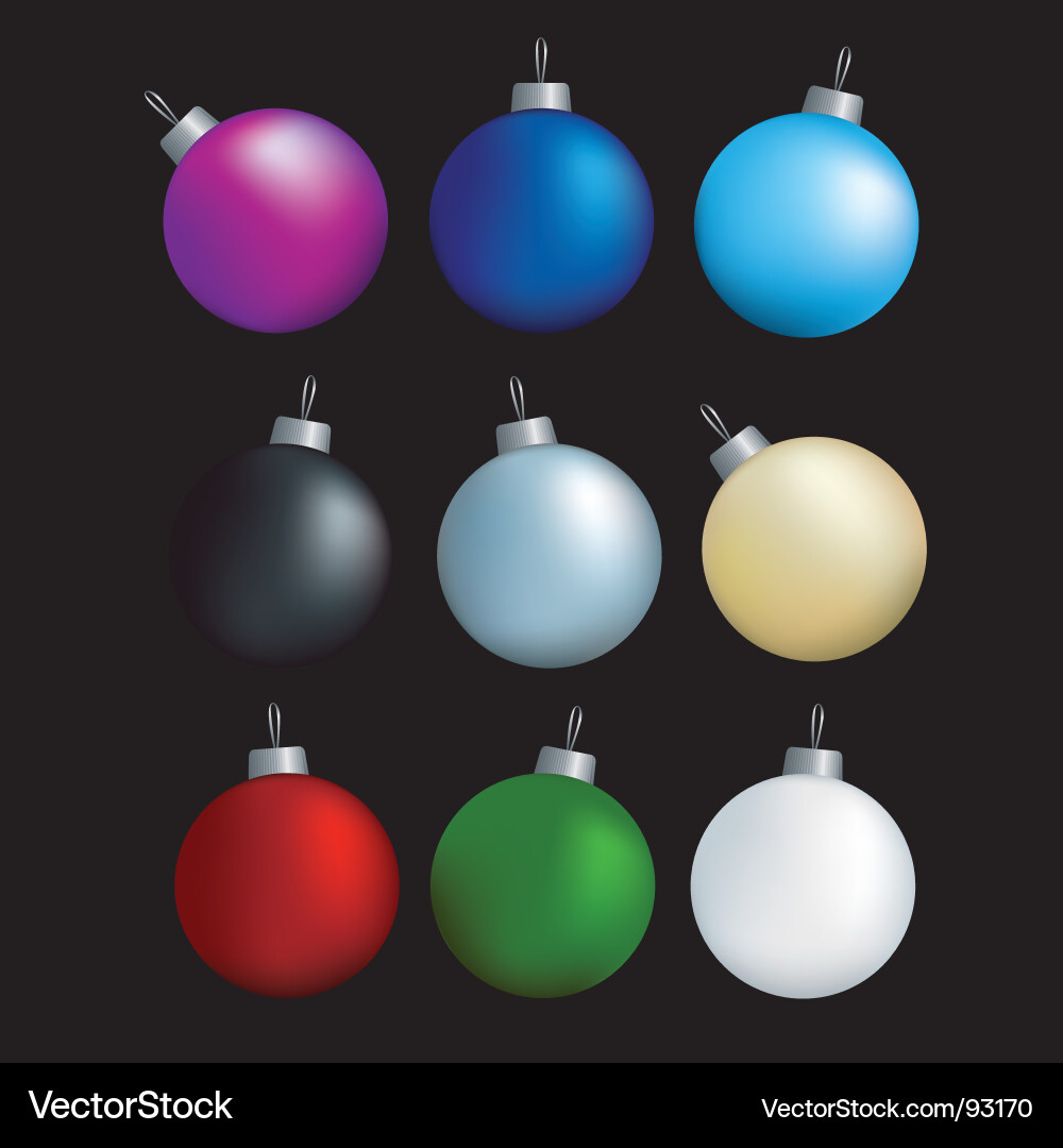 Decorative balls Royalty Free Vector Image - VectorStock