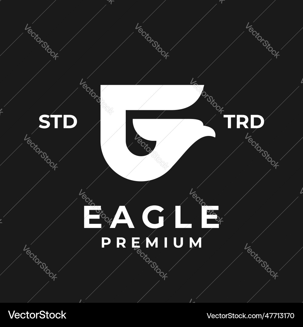 G eagle letter logo icon design template Vector Image