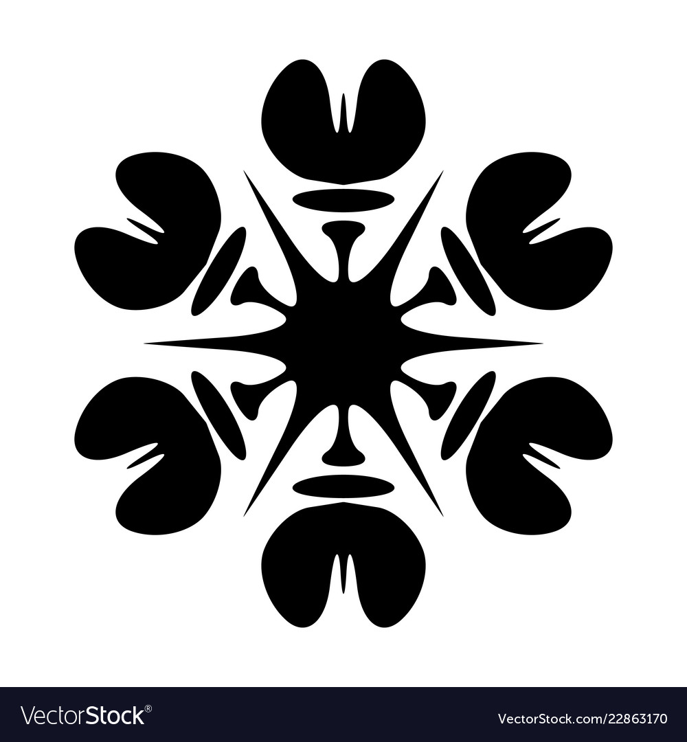 Isolated simple snowflake Royalty Free Vector Image