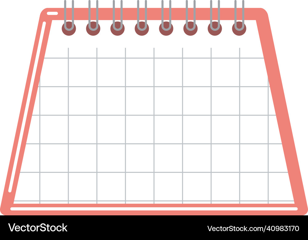 Notebook with squared sheet Royalty Free Vector Image