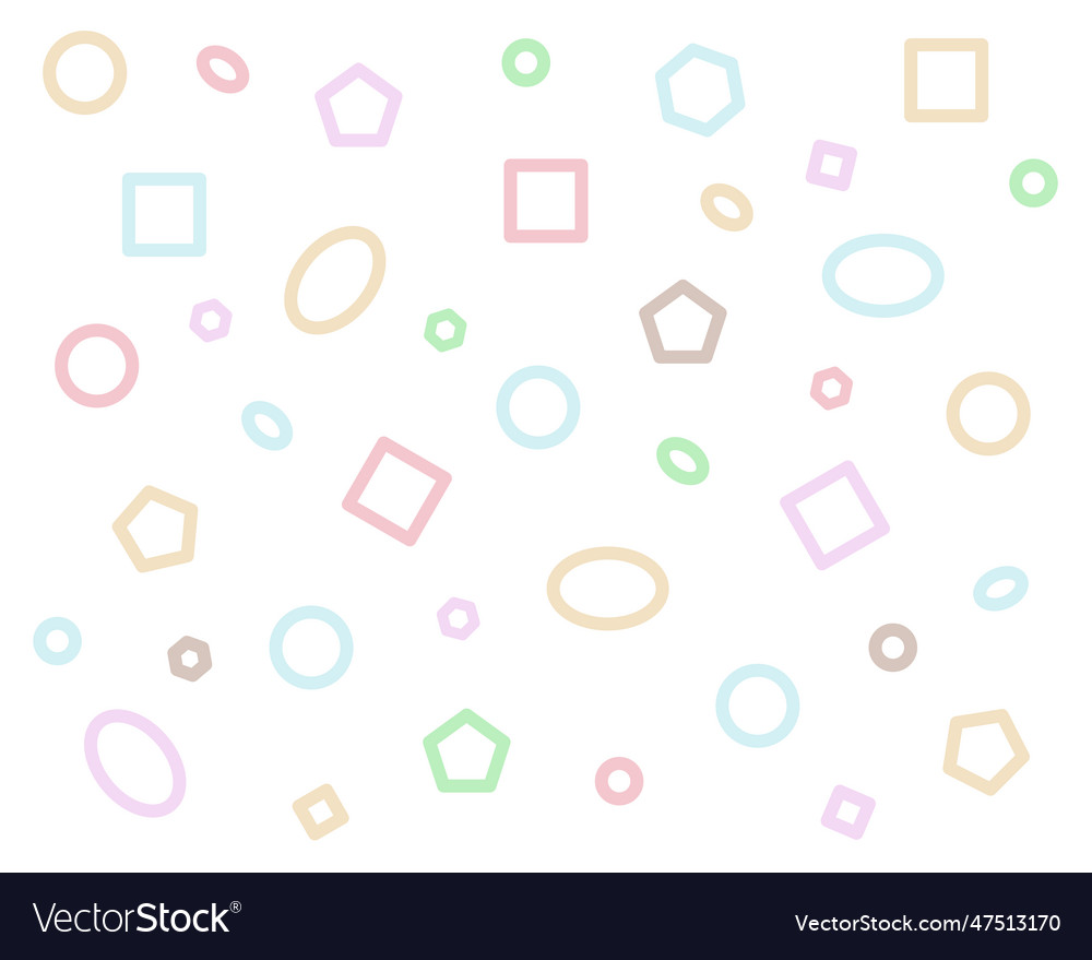 Set of geometric shapes for the background Vector Image