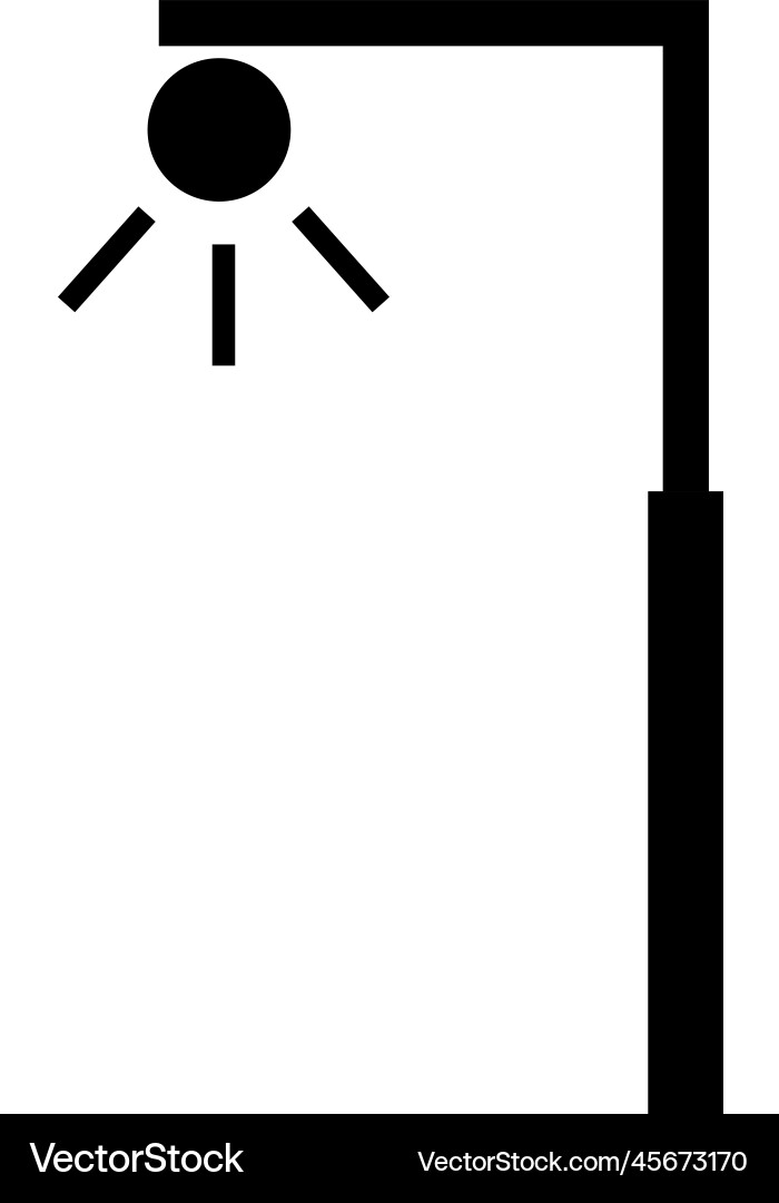 Street lighting lamp icon Royalty Free Vector Image