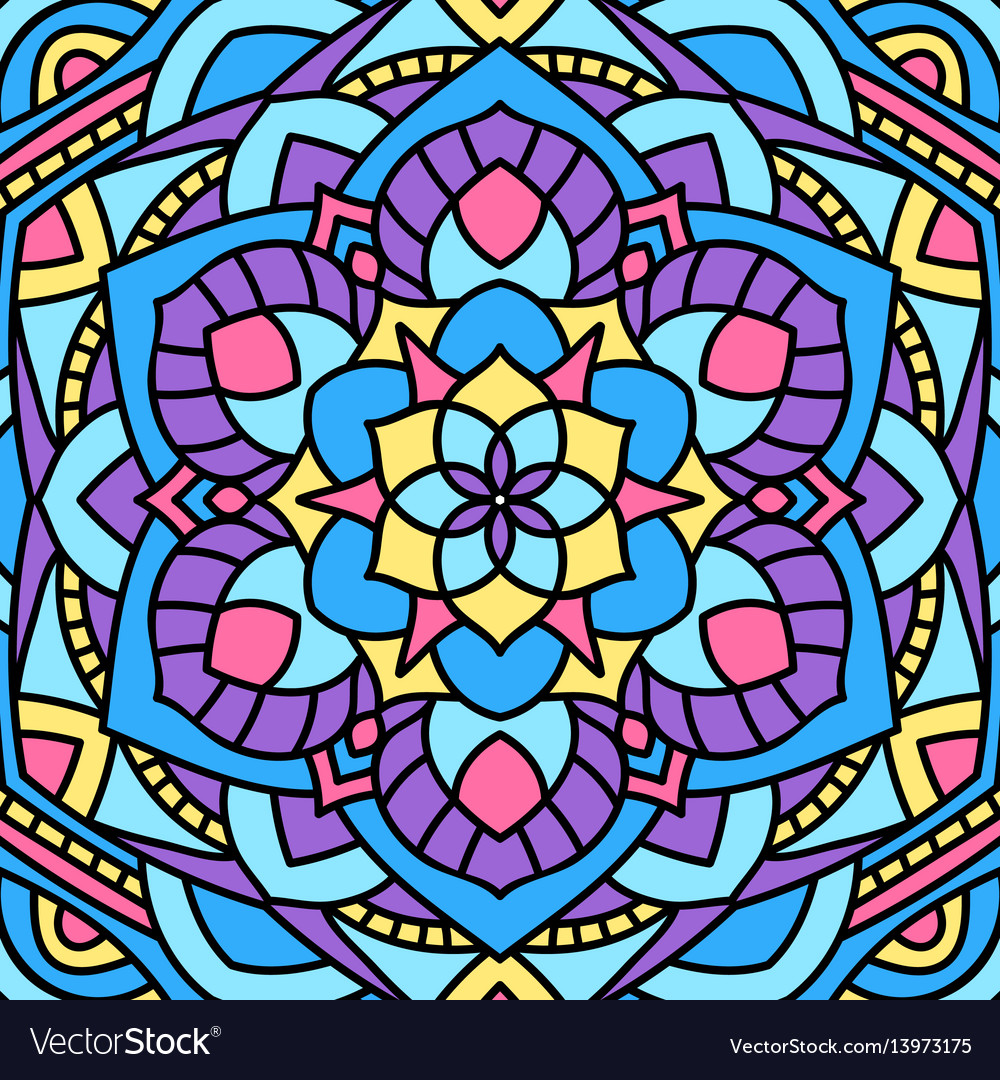 Beautiful circular pattern unusual background Vector Image