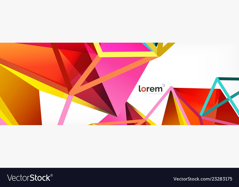Colorful geometric triangle background Royalty Free Vector