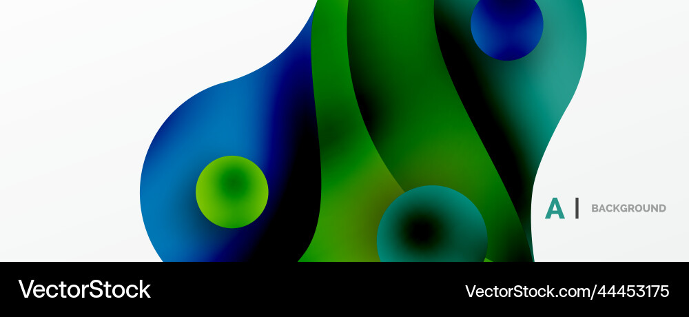 Flowing geometric shapes minimalist abstract Vector Image