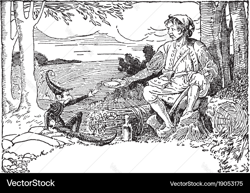 Golden goose vintage Royalty Free Vector Image